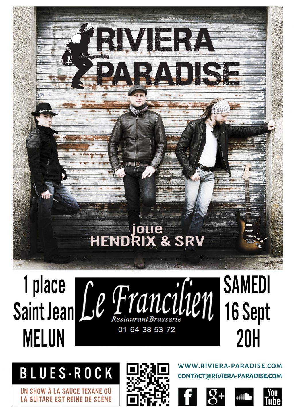 Samedi 16 septembre – Le Francilien – Melun | Riviera Paradise